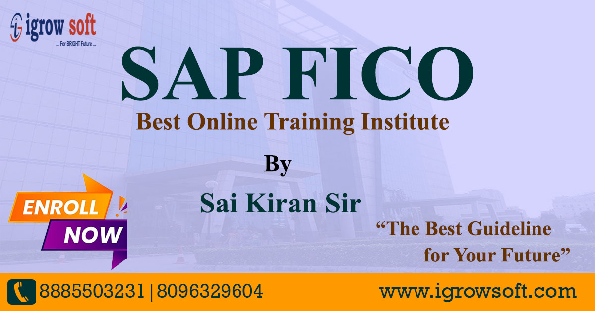 Best Online Institute for SAP FICO Training from Igrowsoft