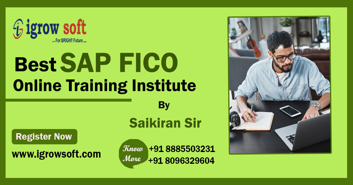 Best SAP FICO Online Training in Bangalore from Igrowsoft