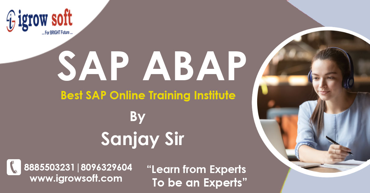 SAP ABAP Best Online Training Institute in USA Igrowsoft